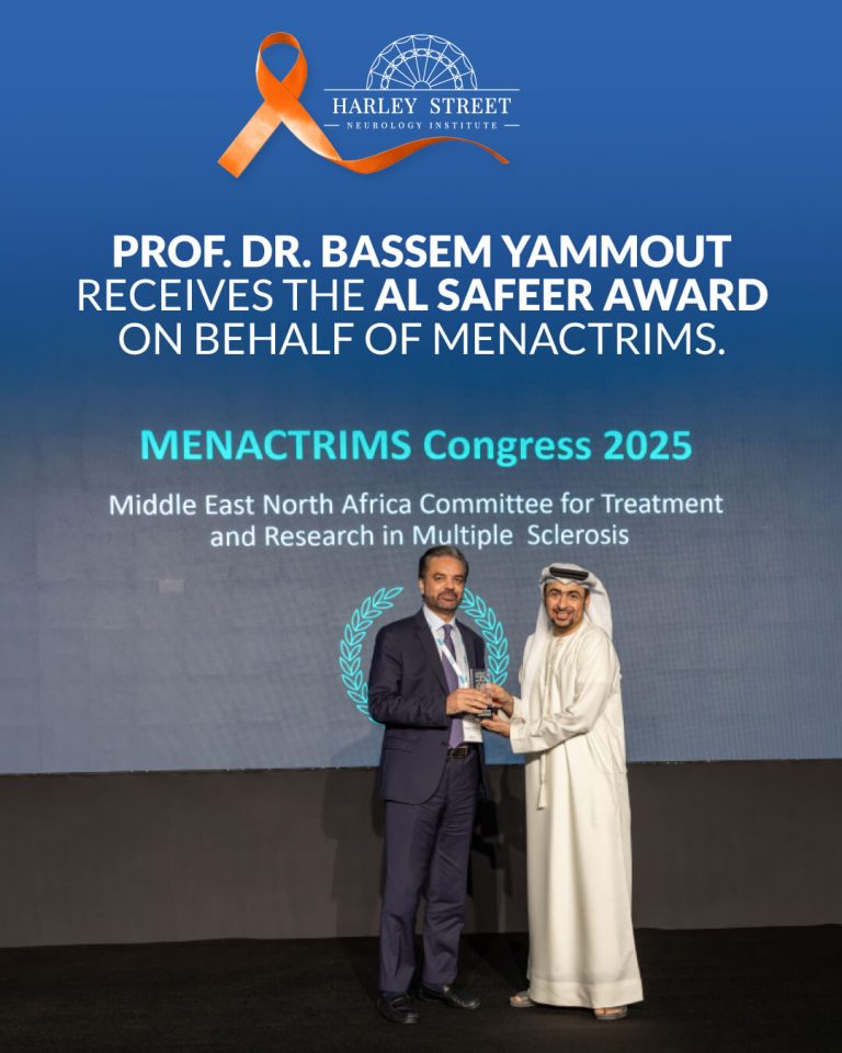 Dubai's Al Safeer award on behalf of MENACTRIMS - Prof. Bassem | Harley ...